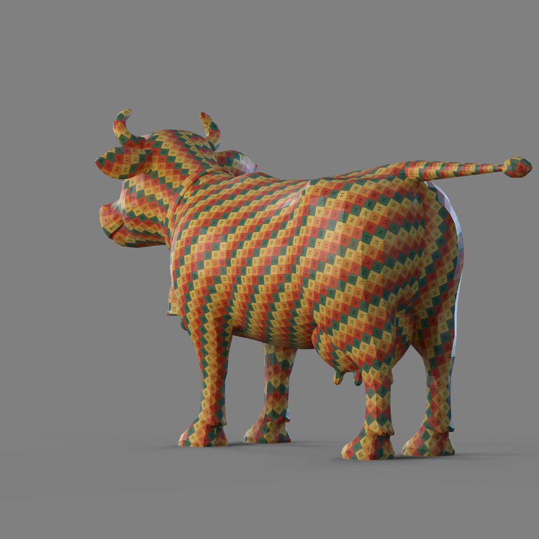 Cartoon Cow model - TurboSquid 1986546