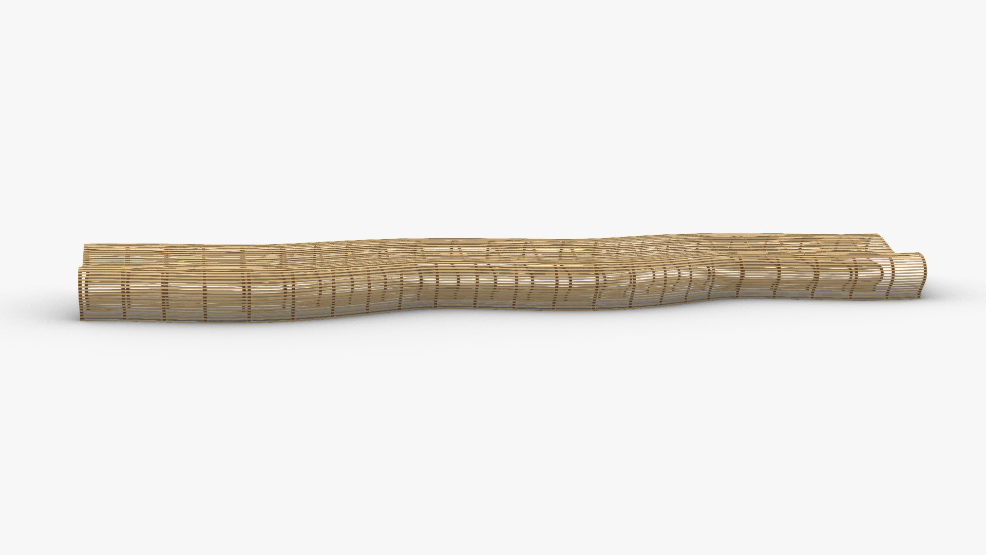 Wavy Wooden Urban Passage 3D - TurboSquid 2339035