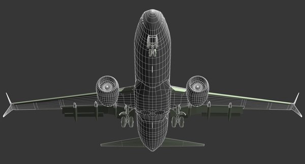 modelo 3d B737 MAX 8 Librea blanca R - TurboSquid 2060502