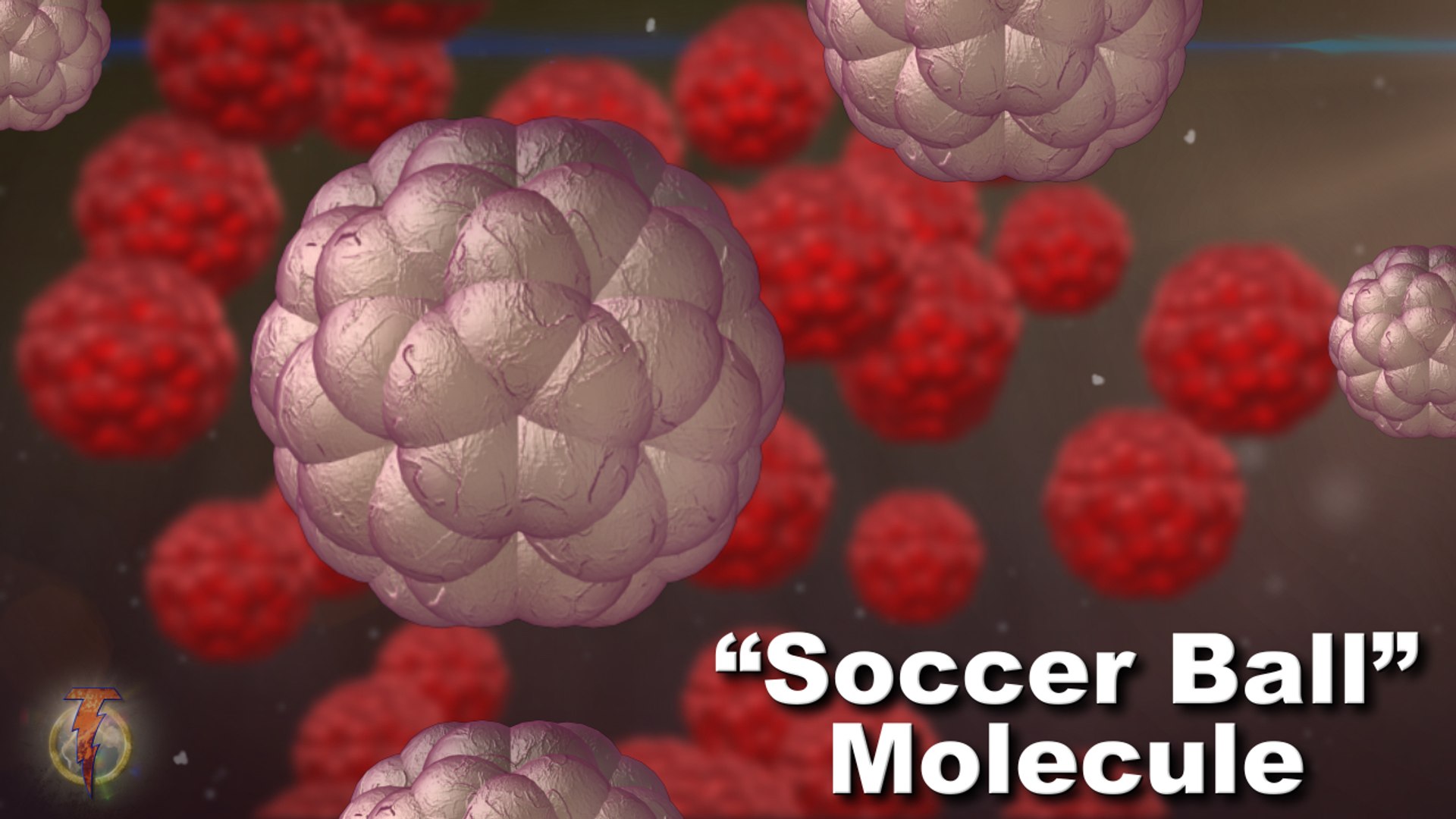 3d Carbon Soccer Ball Molecule Model