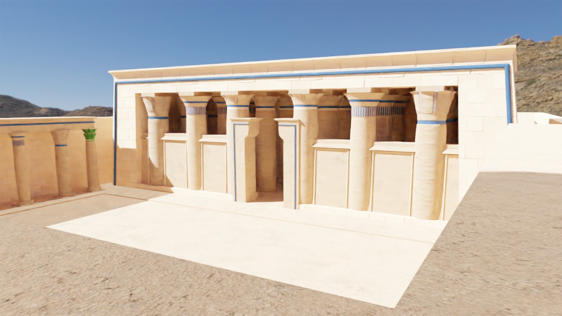 3D Egyptian Temple Model - TurboSquid 1695600