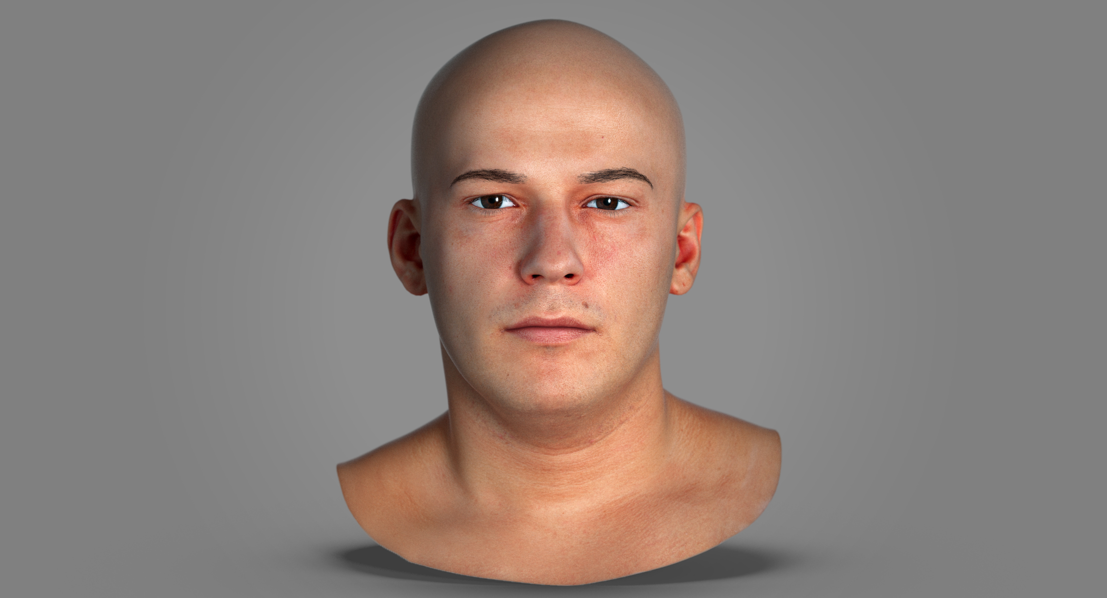 Marcus pbr real human head 3D model - TurboSquid 1629110