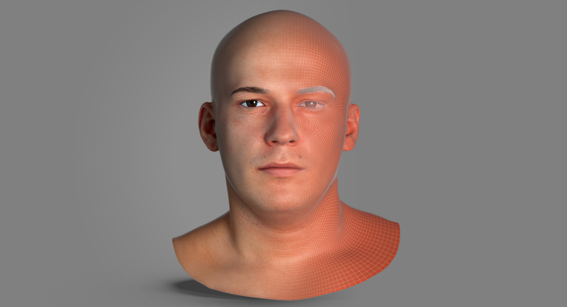 Marcus pbr real human head 3D model - TurboSquid 1629110