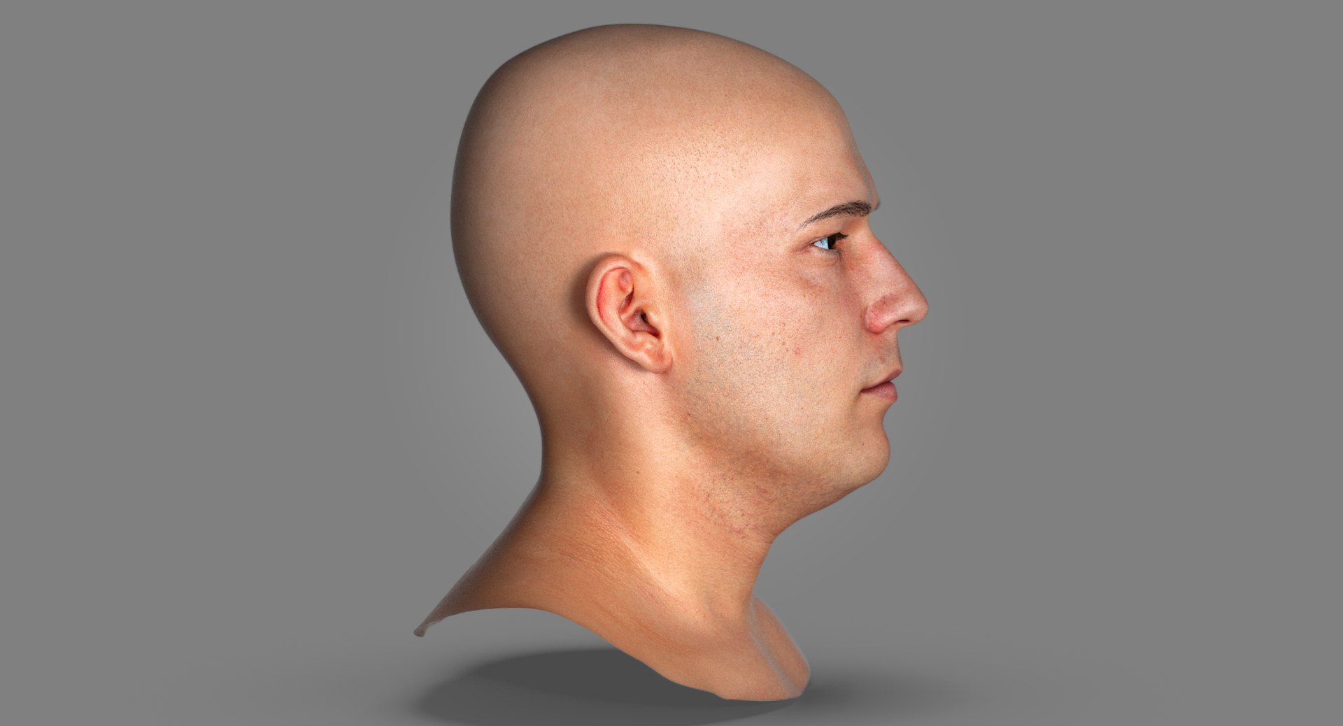 Marcus pbr real human head 3D model - TurboSquid 1629110