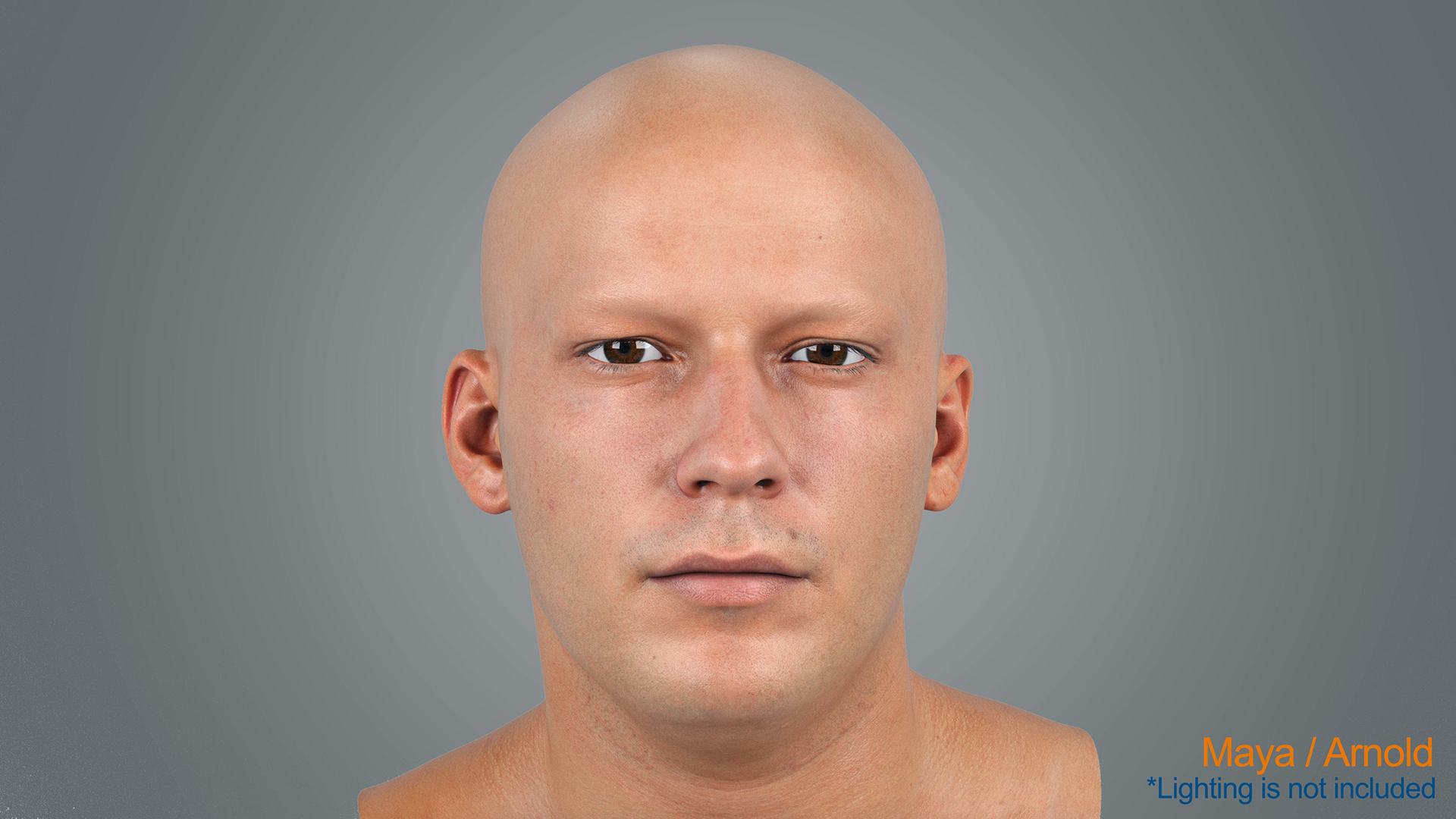 Marcus pbr real human head 3D model - TurboSquid 1629110
