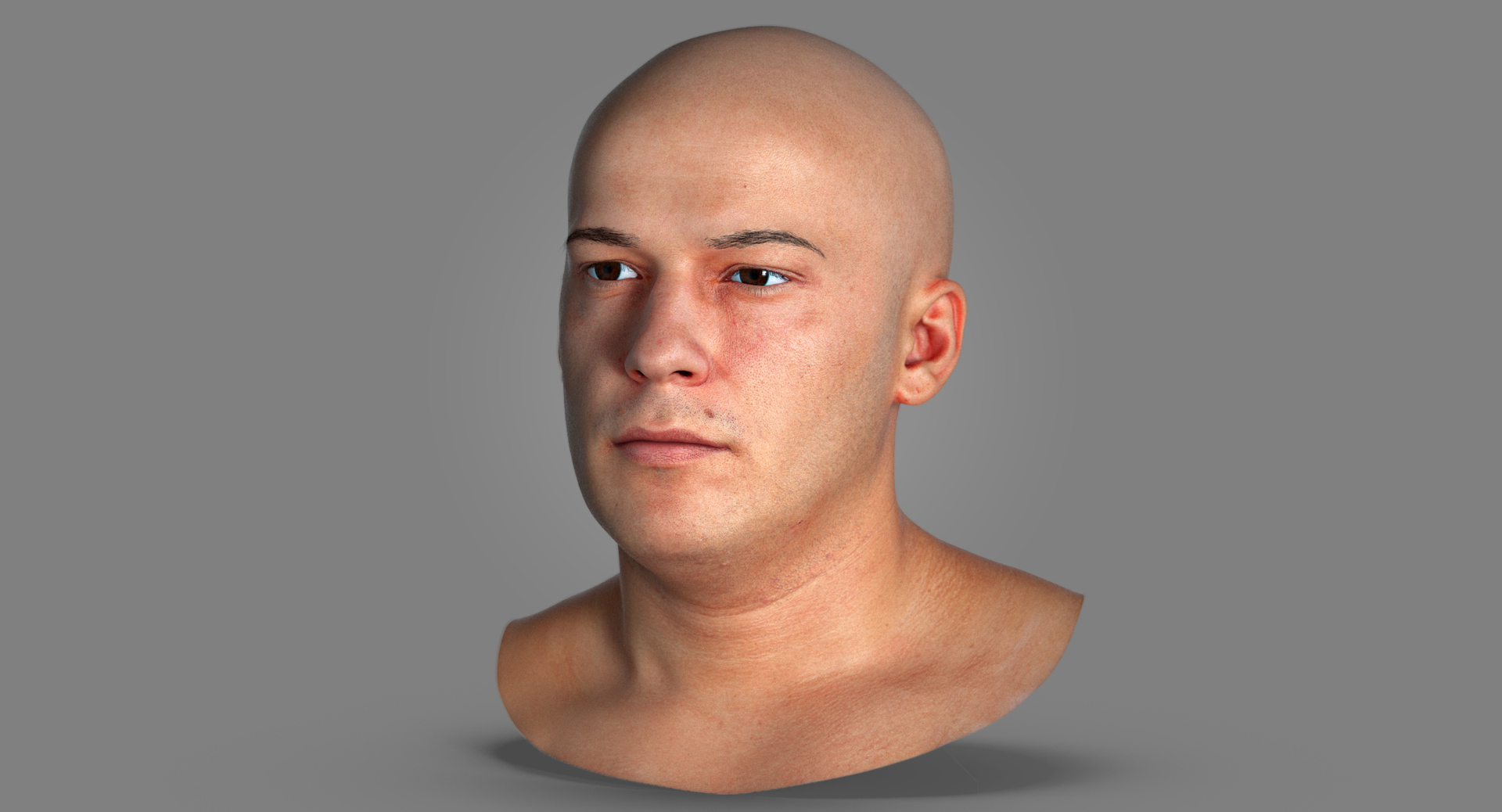Marcus pbr real human head 3D model - TurboSquid 1629110