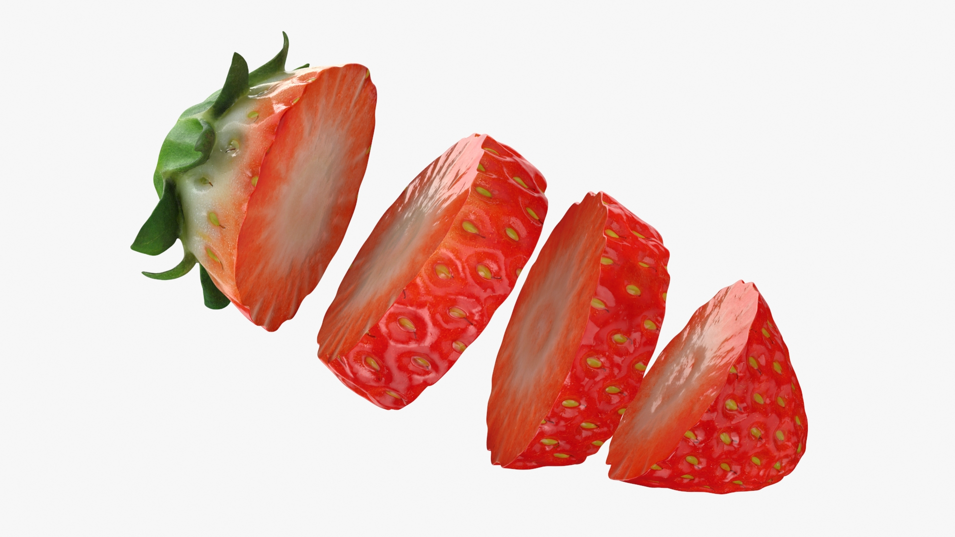 3D Model Strawberry Collection - TurboSquid 2239088