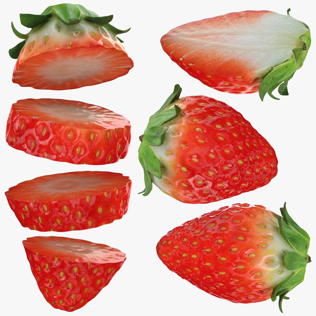3D Model Strawberry Collection - TurboSquid 2239088