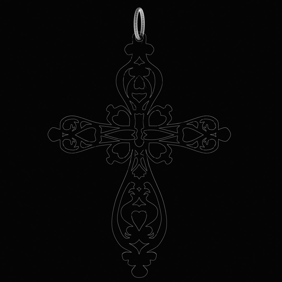 Silver Cross 3d Max