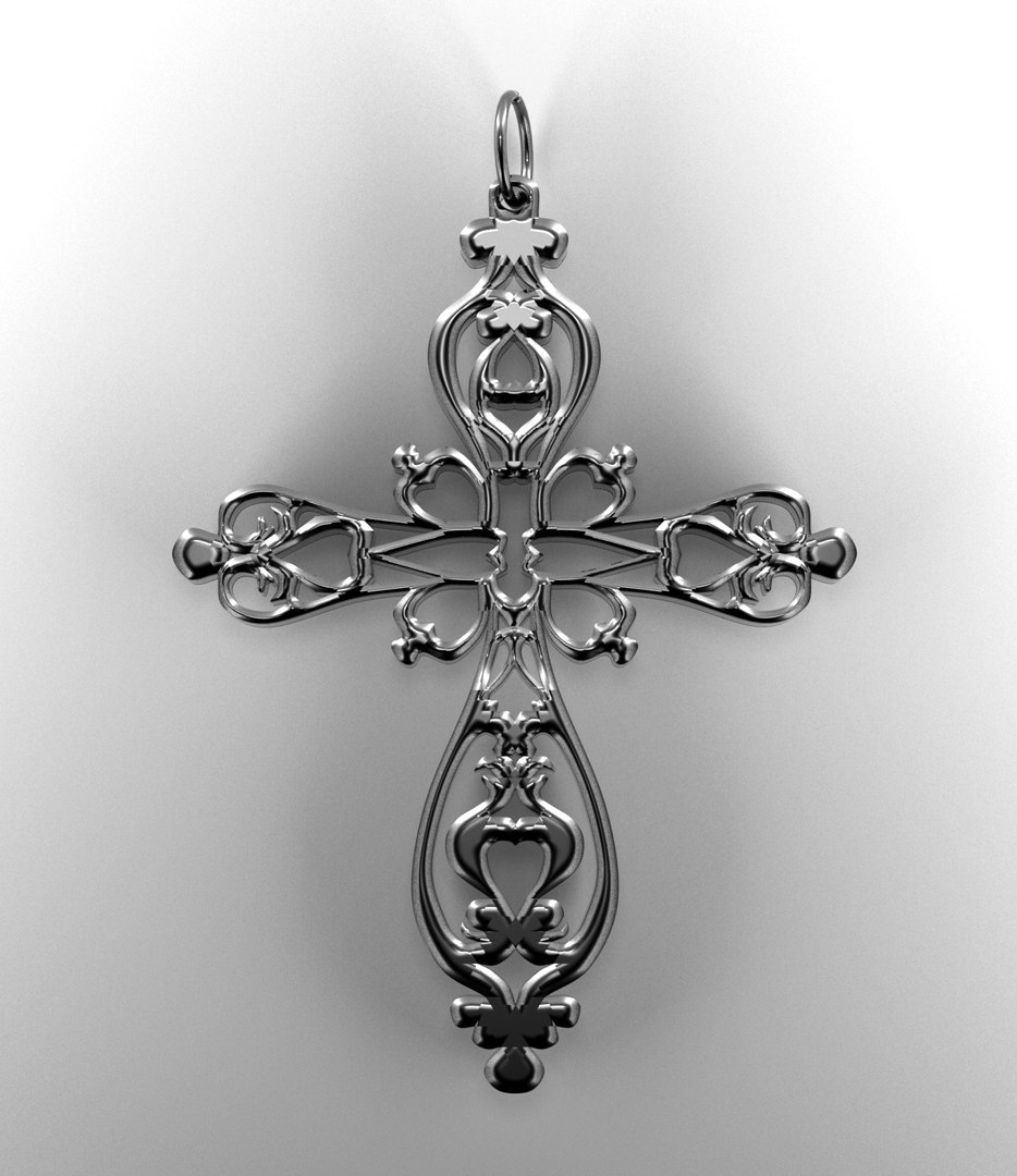 Silver Cross 3d Max