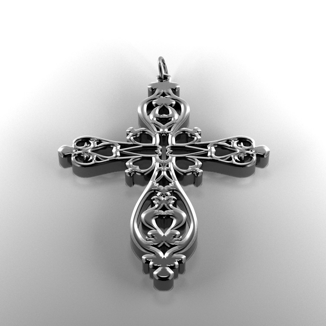 Silver Cross 3d Max
