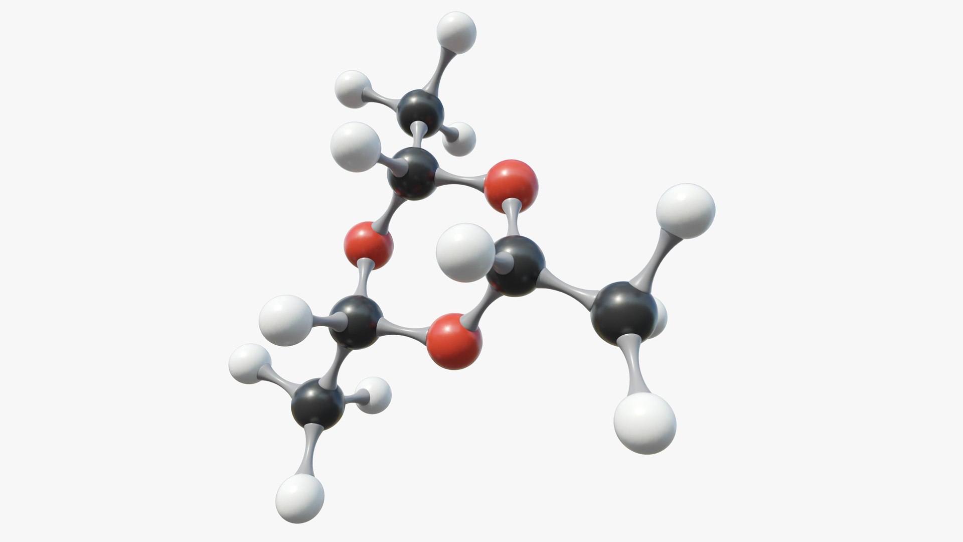 3D Paraldehyde Molecule With PBR 4K 8K Model - TurboSquid 1945006