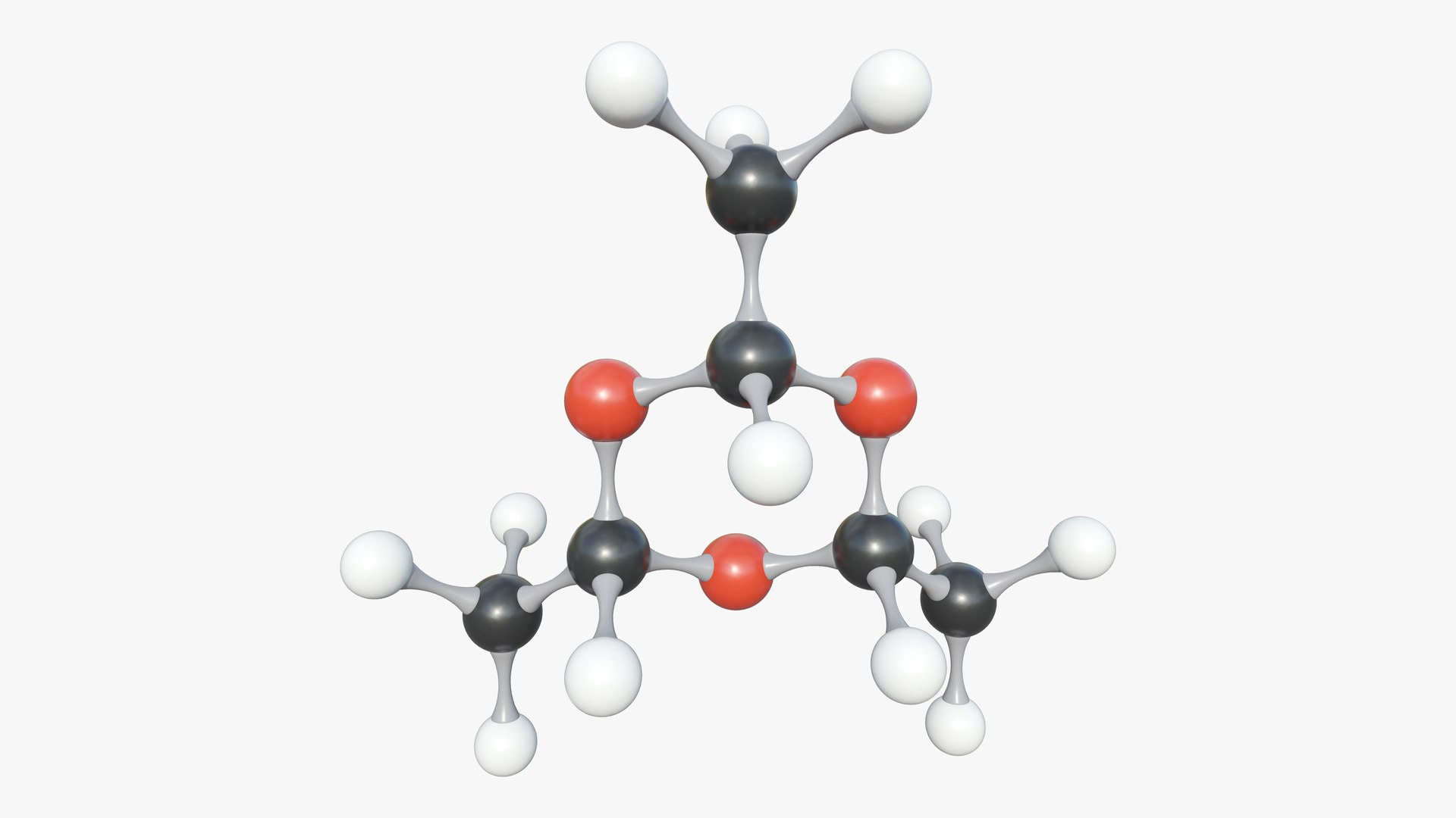 3D Paraldehyde Molecule With PBR 4K 8K Model - TurboSquid 1945006