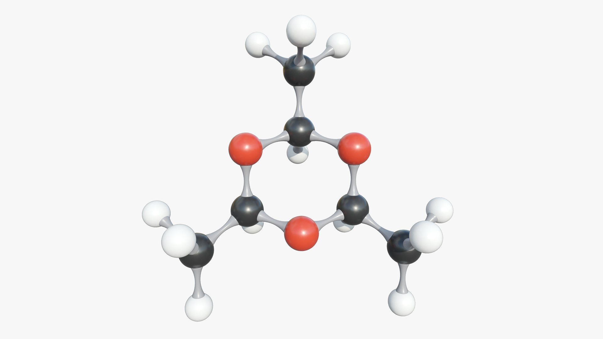 3D Paraldehyde Molecule With PBR 4K 8K Model - TurboSquid 1945006