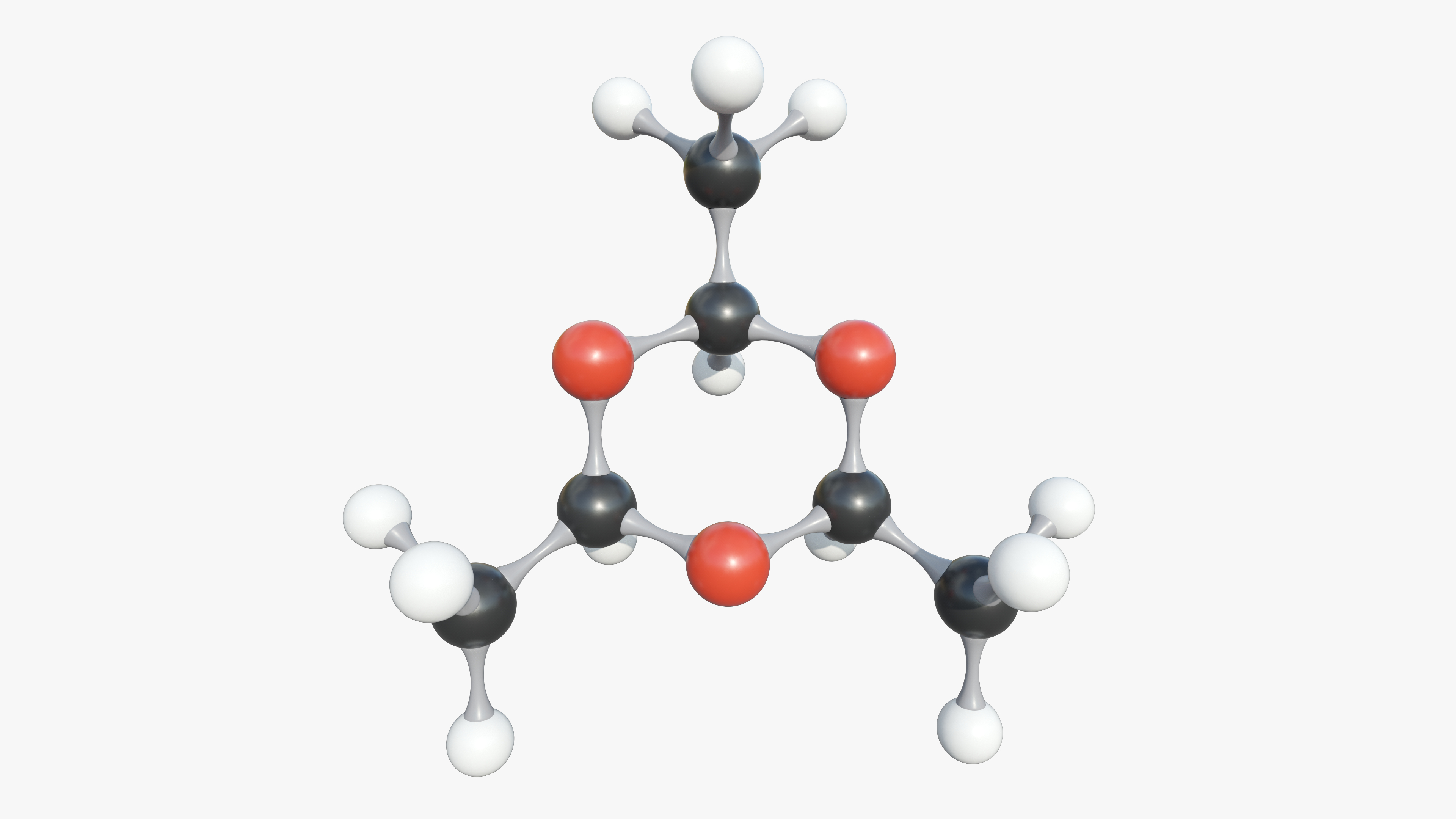 modelo 3d Molécula de paraldehído con PBR 4K 8K - TurboSquid 1945006