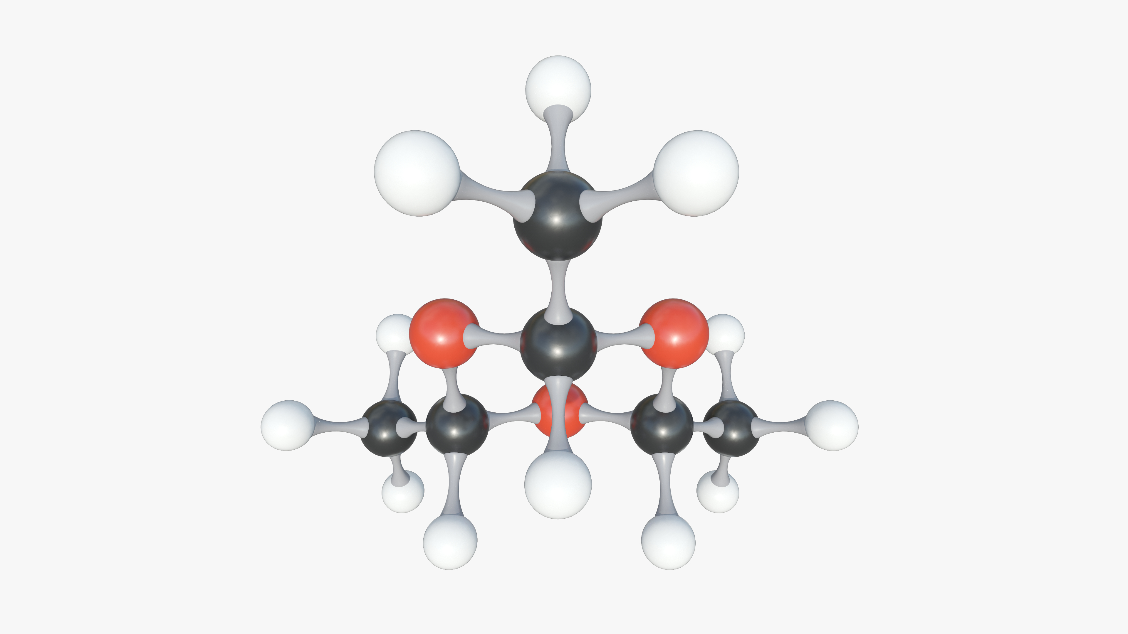modelo 3d Molécula de paraldehído con PBR 4K 8K - TurboSquid 1945006