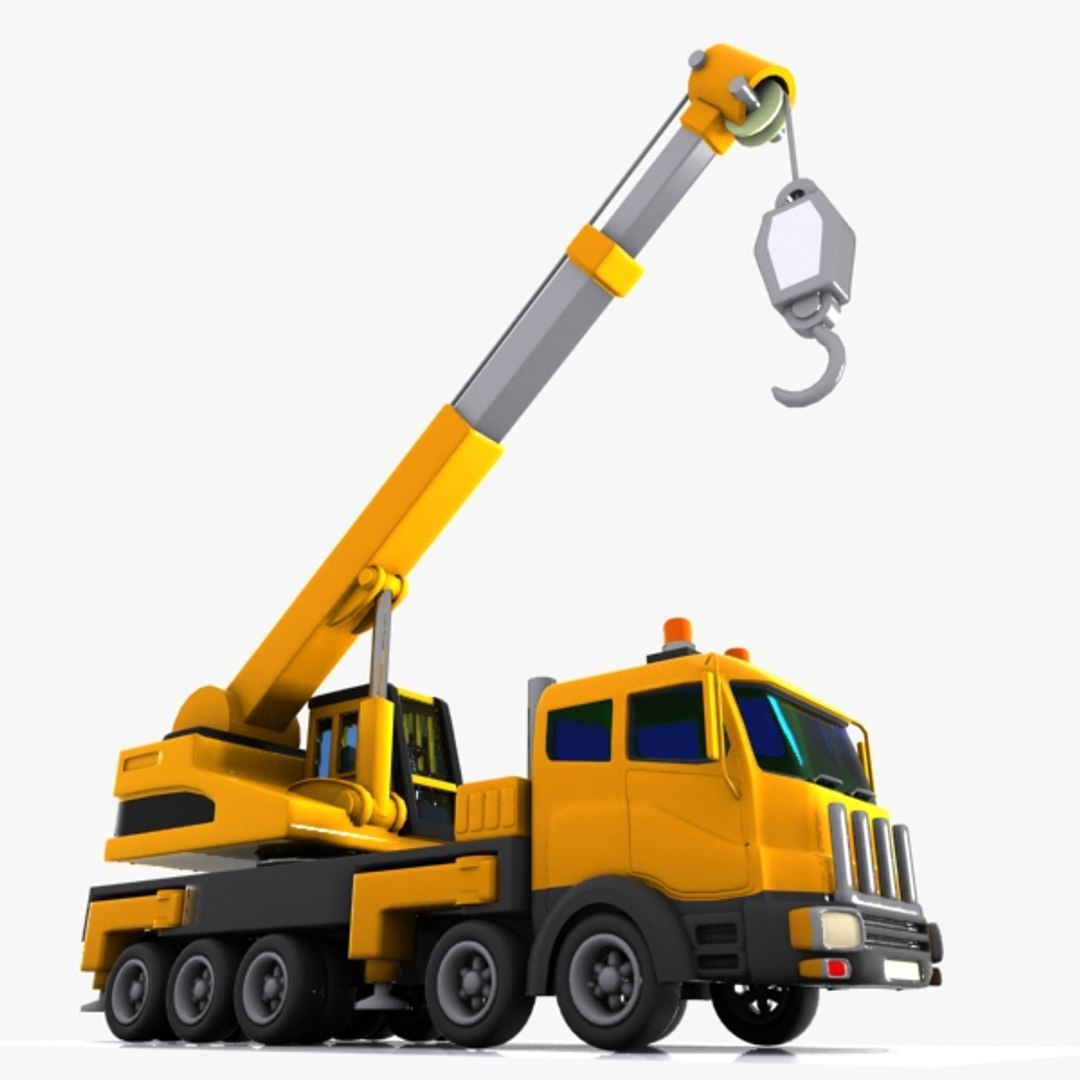 3ds Cartoon Mobile Crane