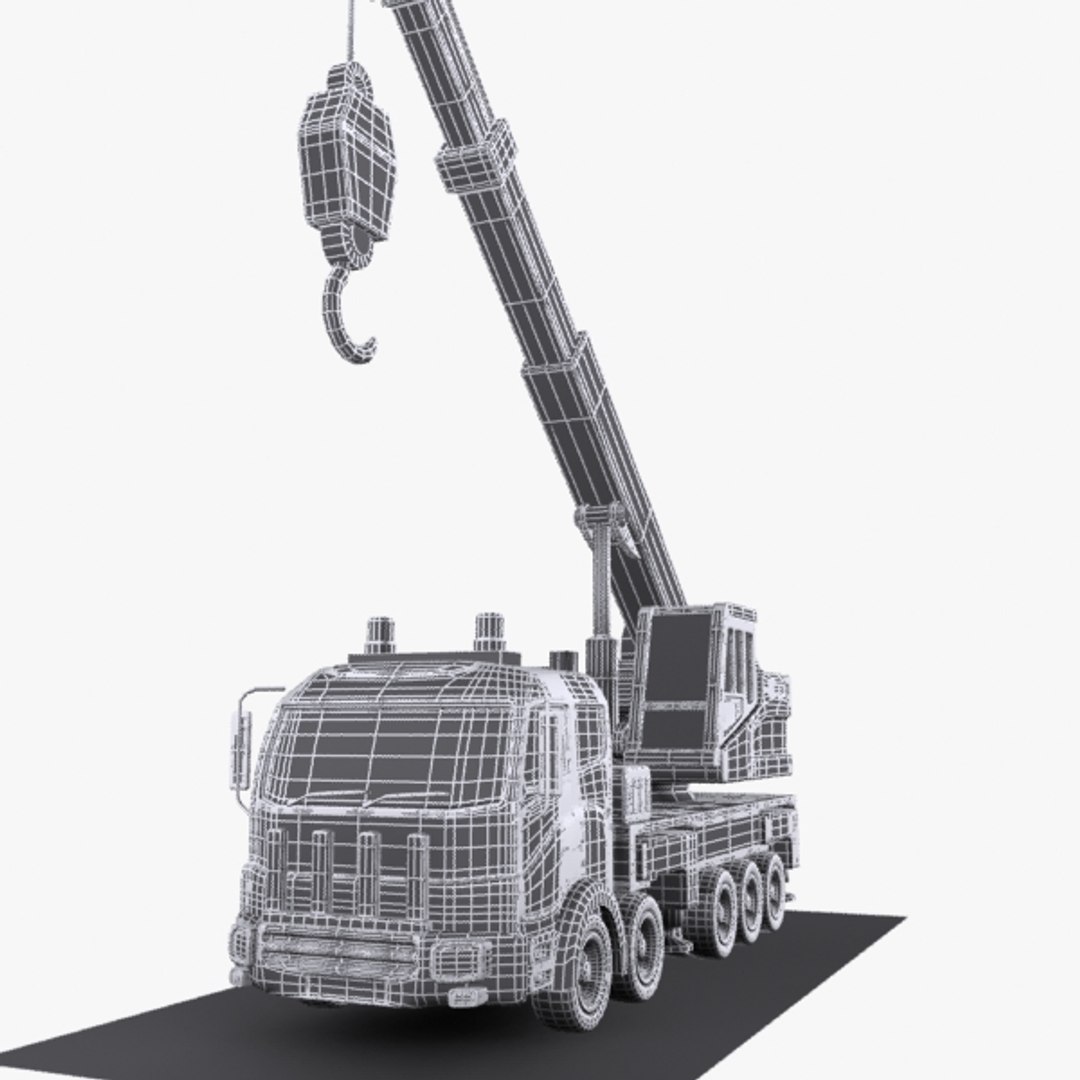 3ds Cartoon Mobile Crane