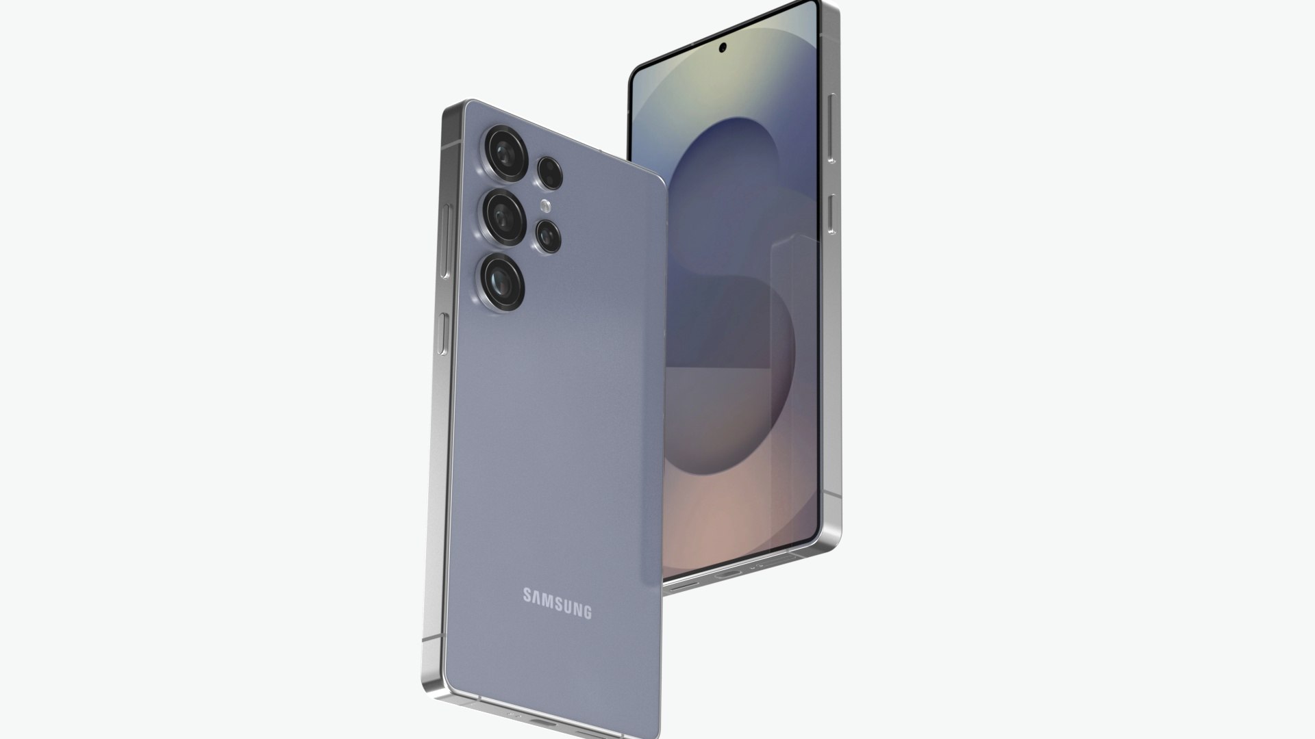 Samsung Galaxy S25 Ultra Titanium Blue 3D Model - TurboSquid 2338756