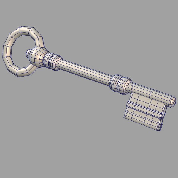 3d key model