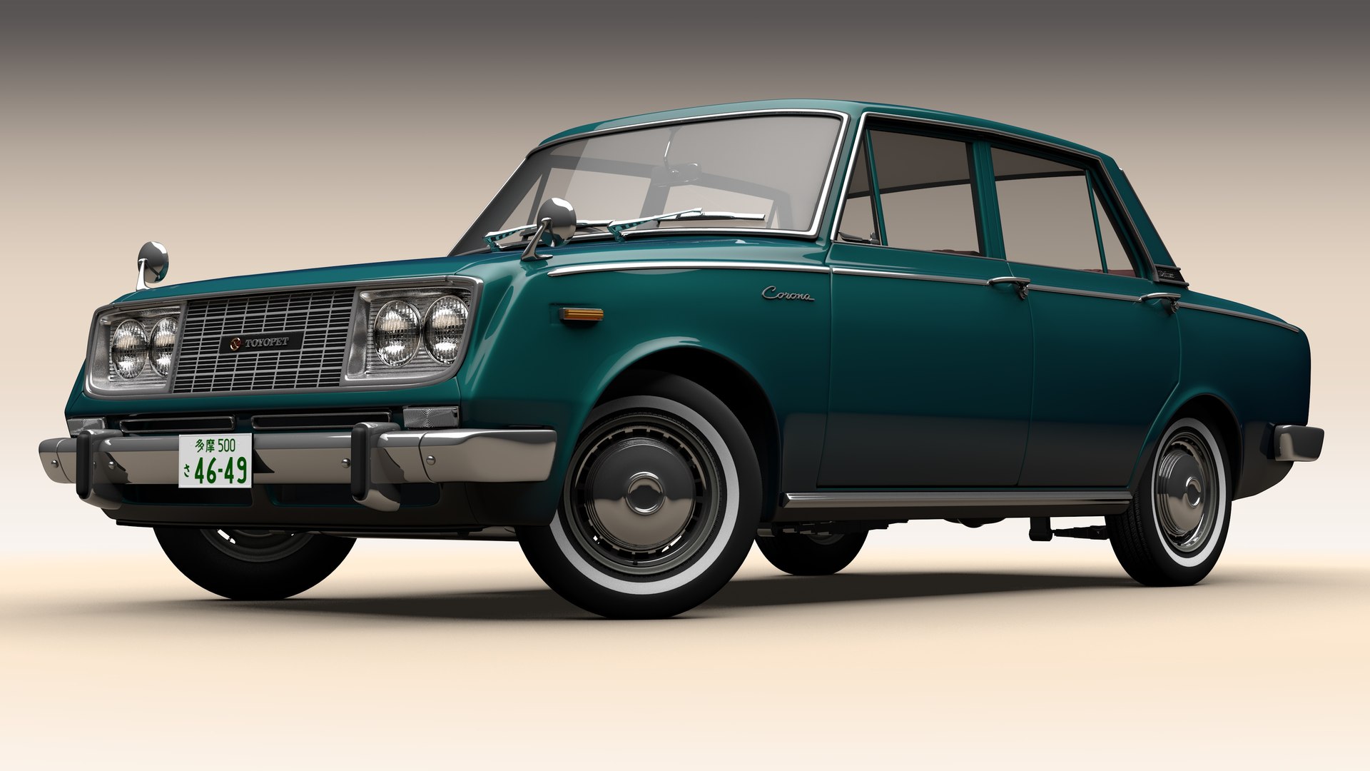 3D Corona Toyopet Rt40 Model - TurboSquid 1629915