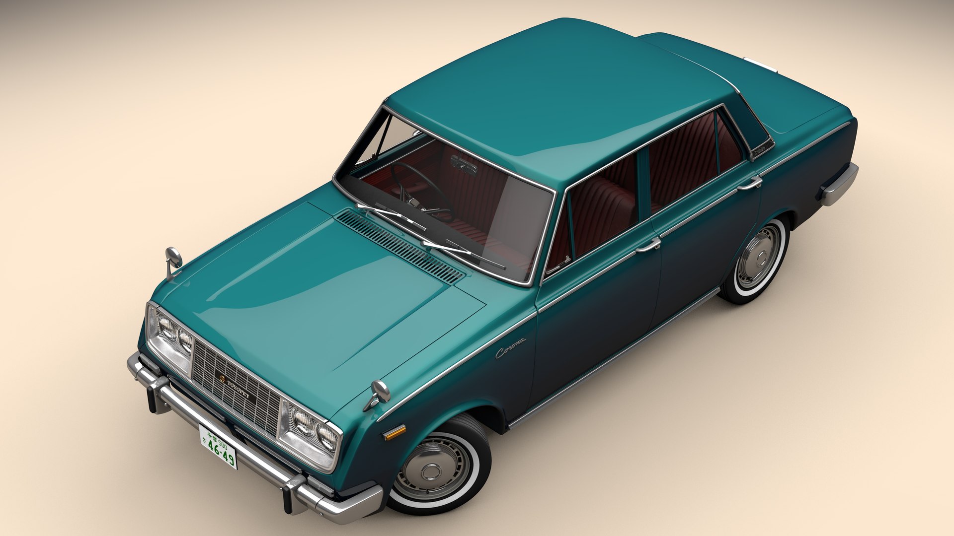 3D Corona Toyopet Rt40 Model - TurboSquid 1629915