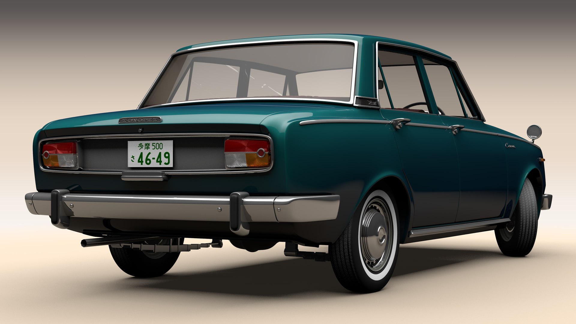 3D Corona Toyopet Rt40 Model - TurboSquid 1629915
