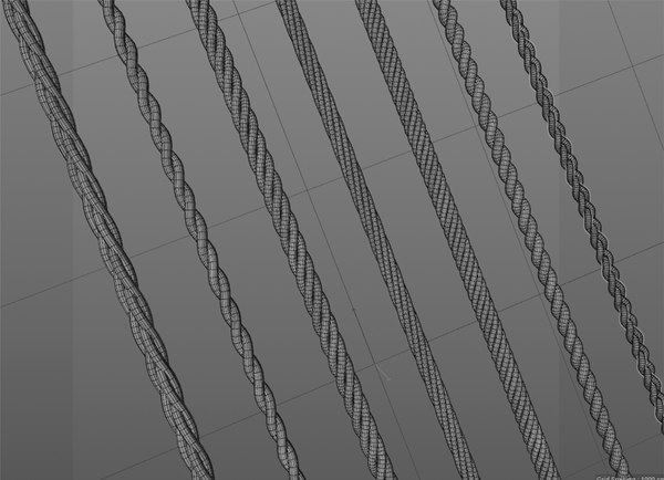 3D ropes cords model - TurboSquid 1579728