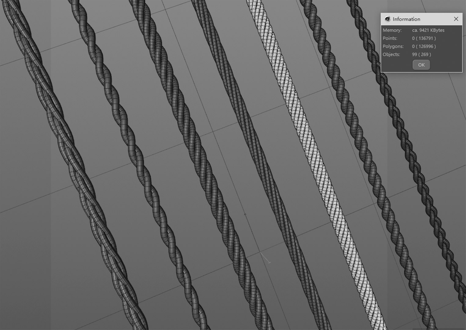 3D Ropes Cords Model - TurboSquid 1579728