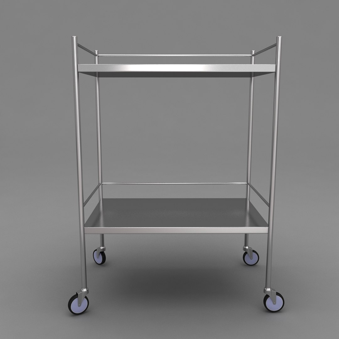 Medical Equipment Trolley 3d Obj