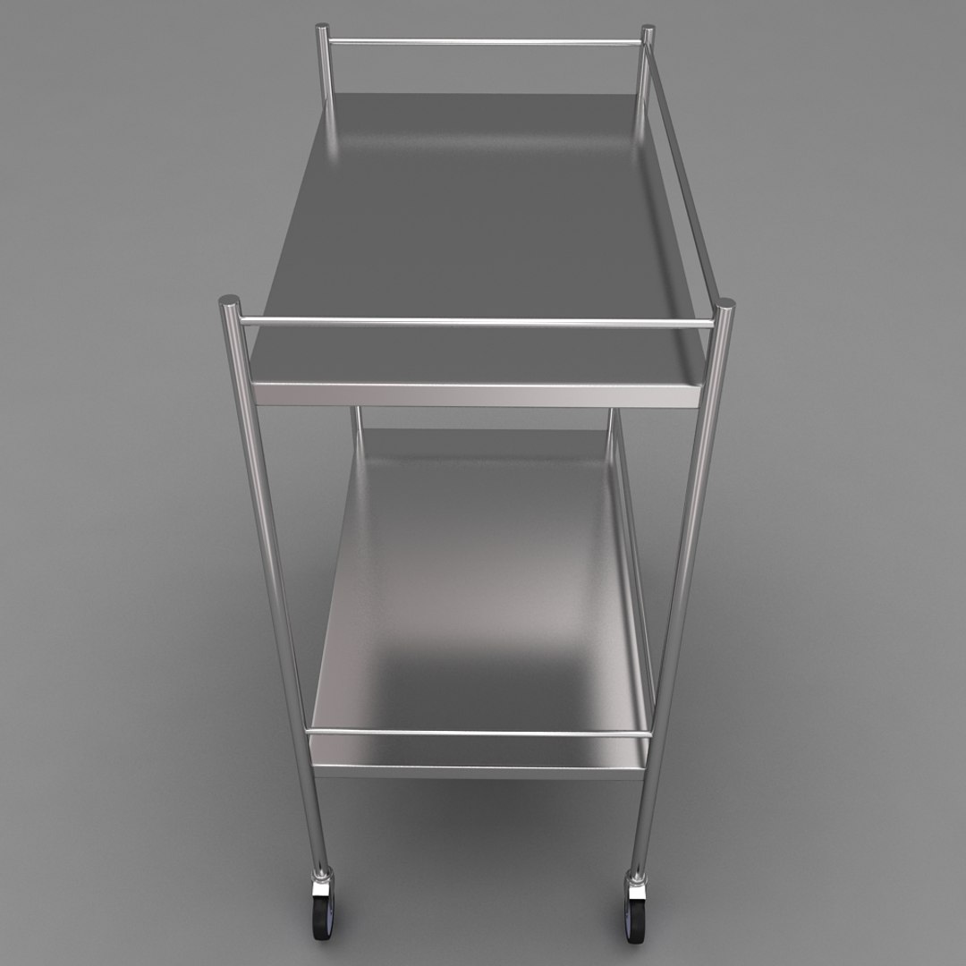Medical Equipment Trolley 3d Obj