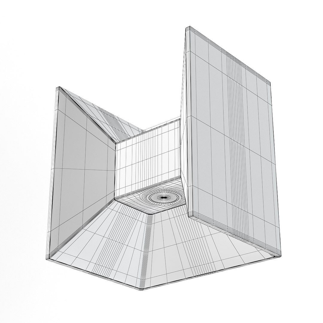 3D rectangular modern exterior wall - TurboSquid 1243423