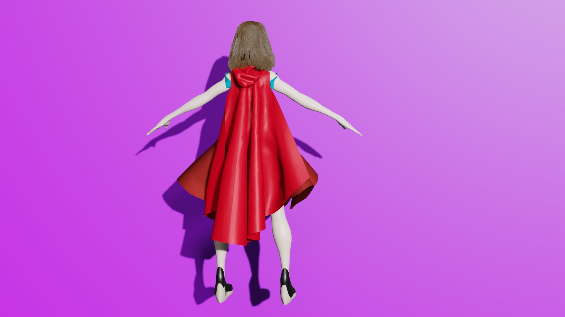 3D Anime Teenage Mage Girl Character With A Beautiful Outfit Model ...