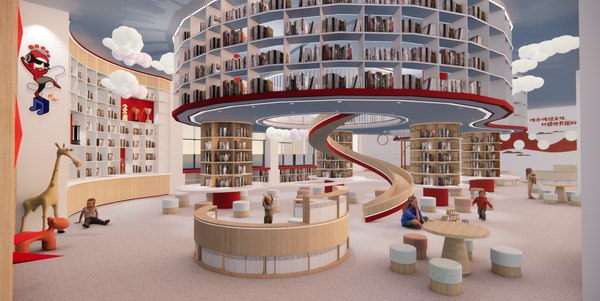 3D Books Library Store-A1 model - TurboSquid 2037432