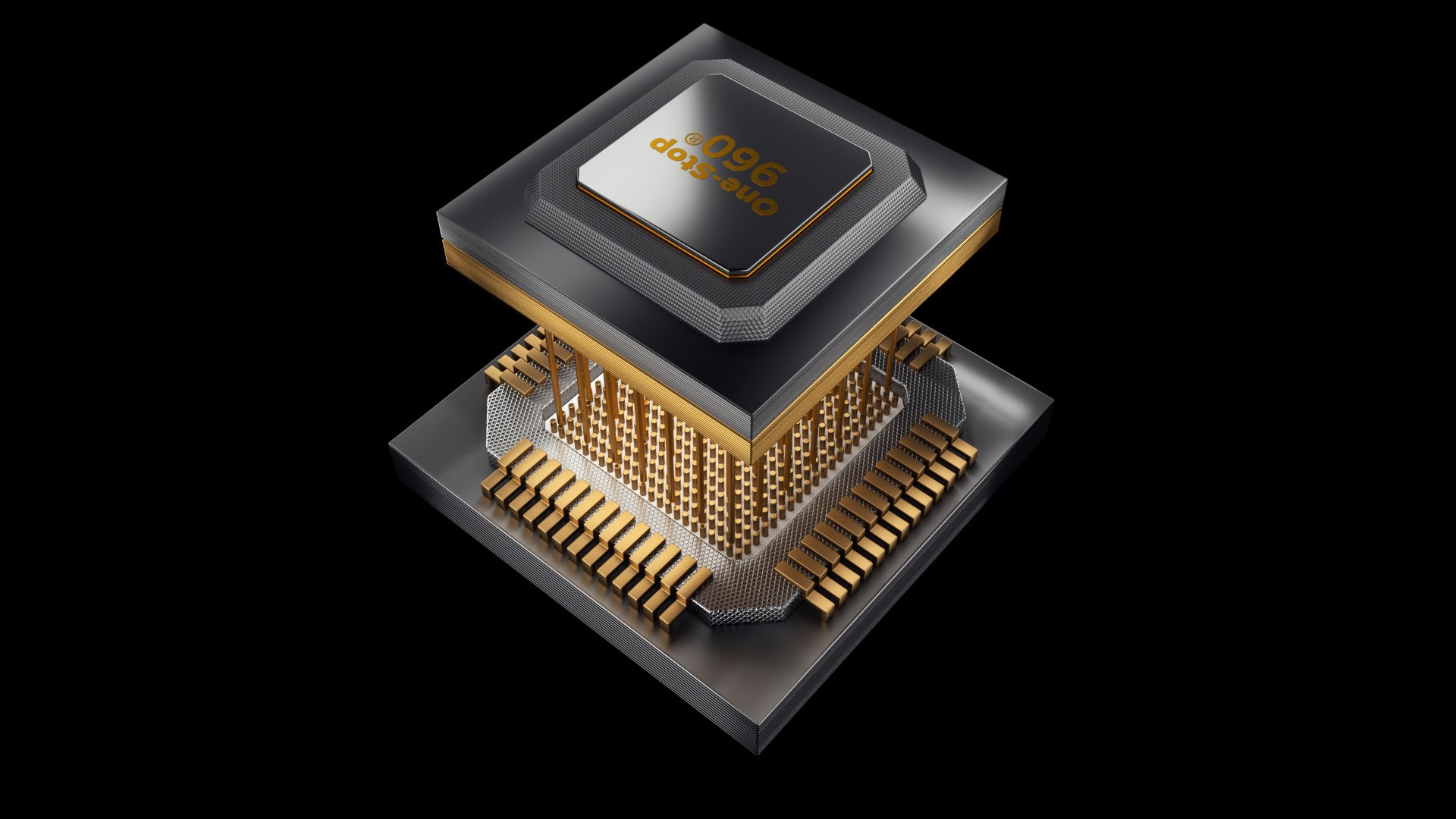 3D Electron CPU Technology Chip Model Model - TurboSquid 2139140