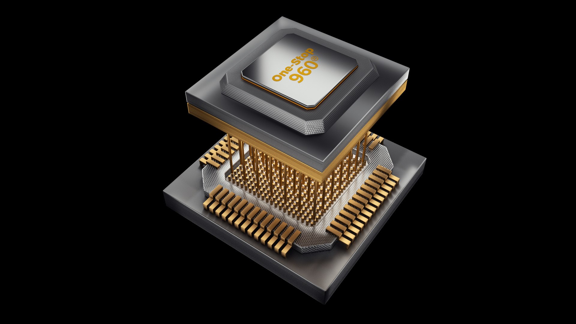 3D Electron CPU Technology Chip Model Model - TurboSquid 2139140