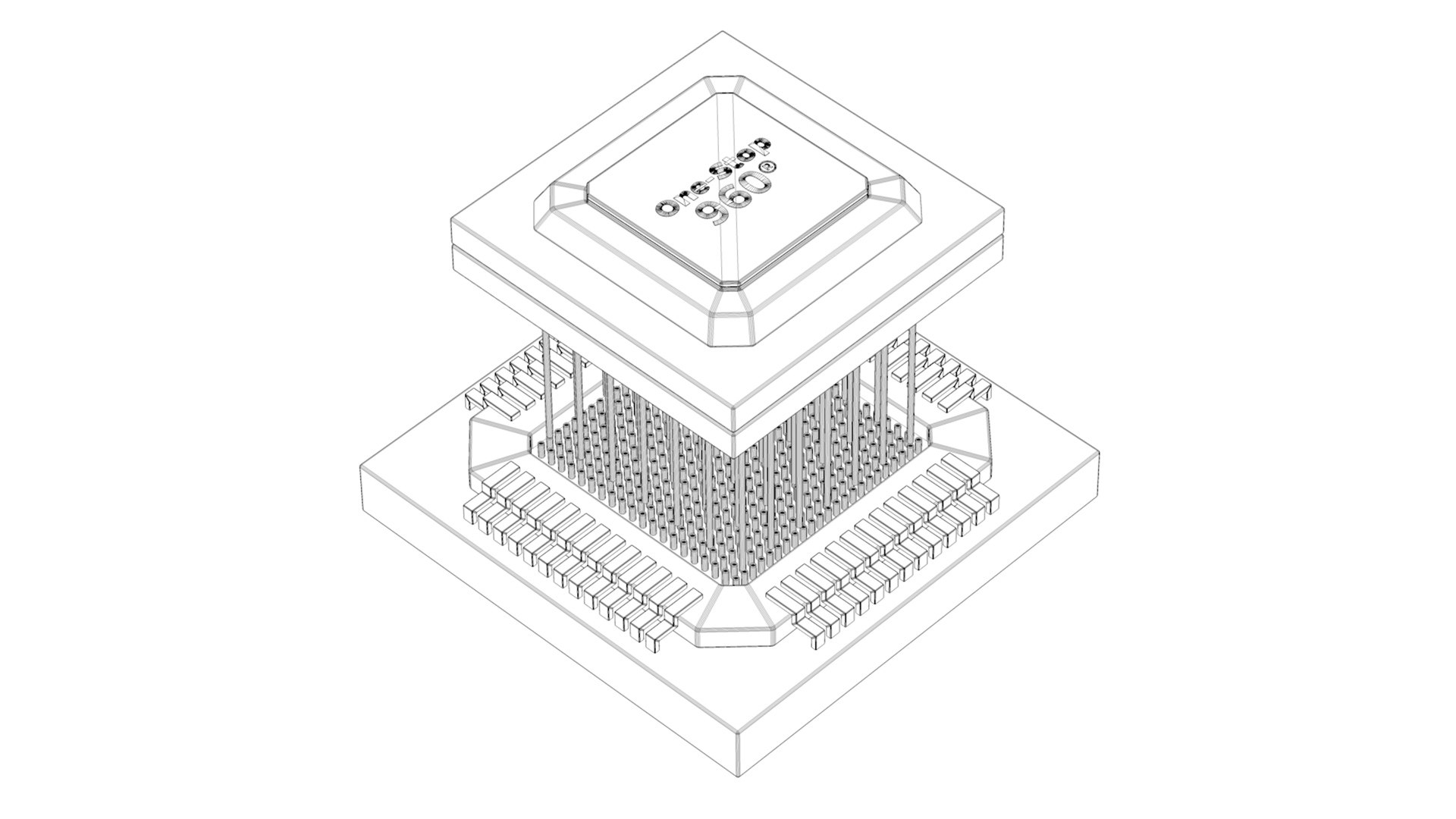 3D Electron CPU Technology Chip Model Model - TurboSquid 2139140
