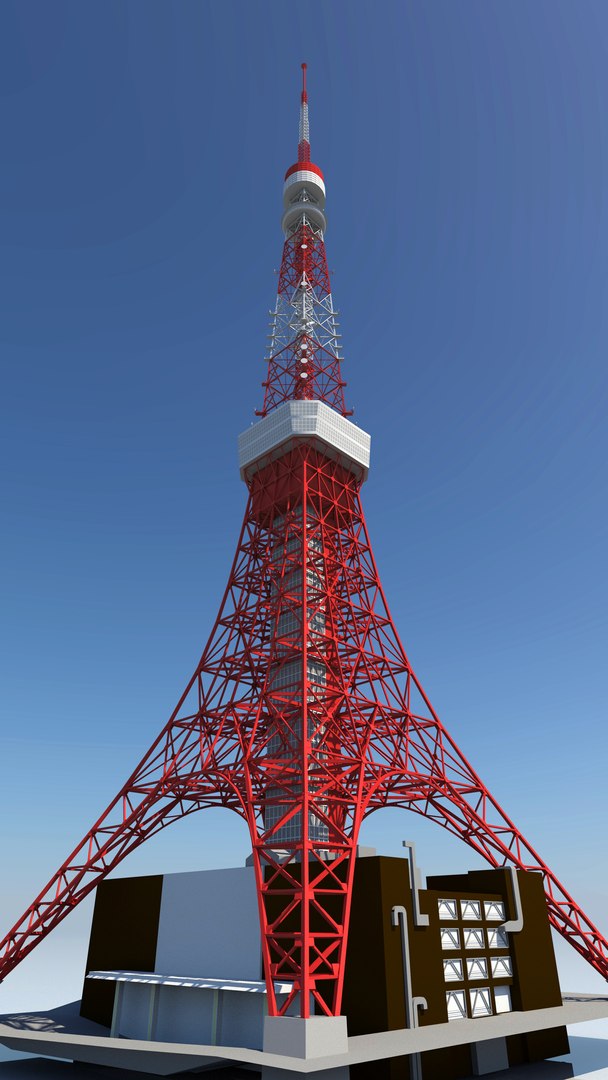 Tokyo Tower 3D Model - TurboSquid 2293312