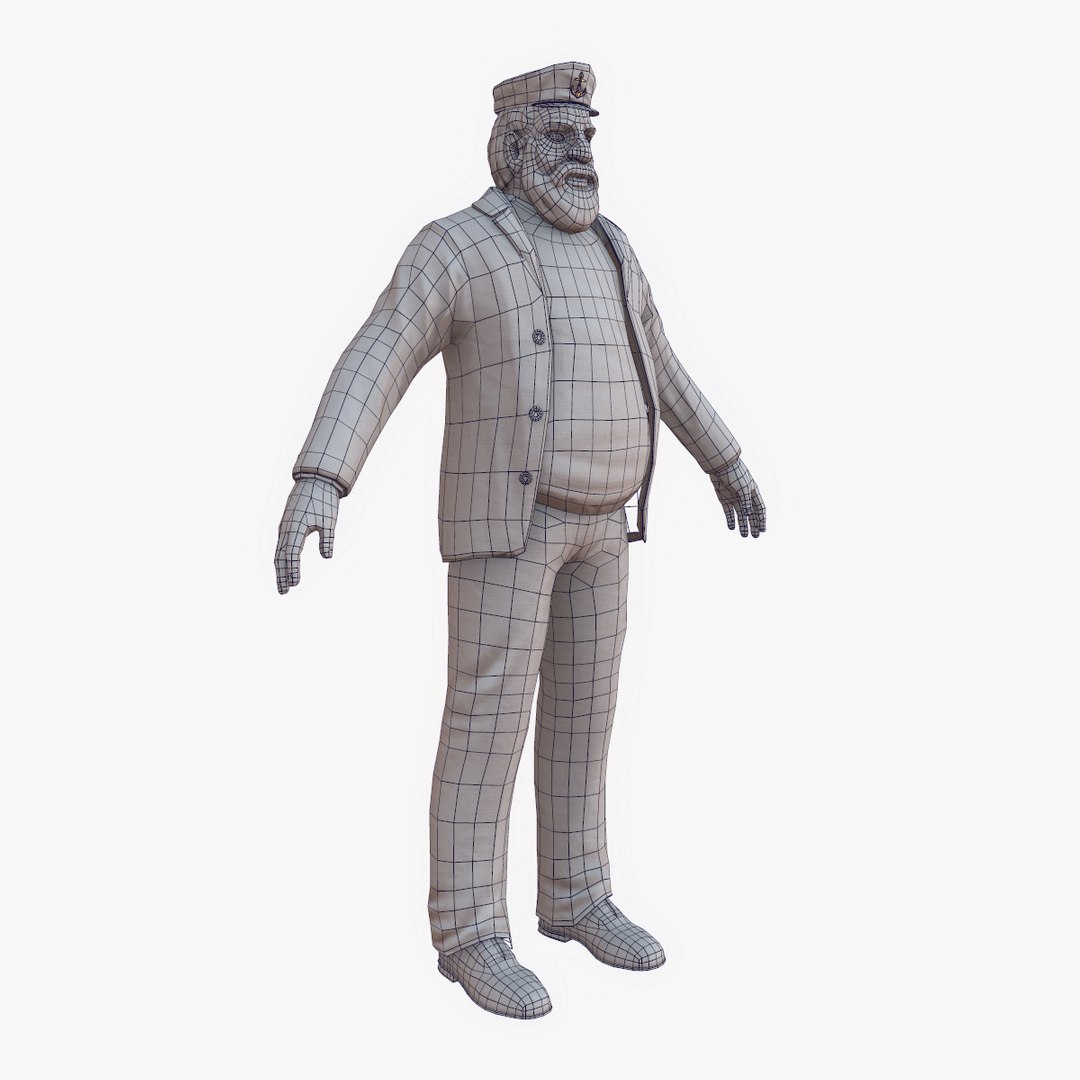3d Pbr Captain Model