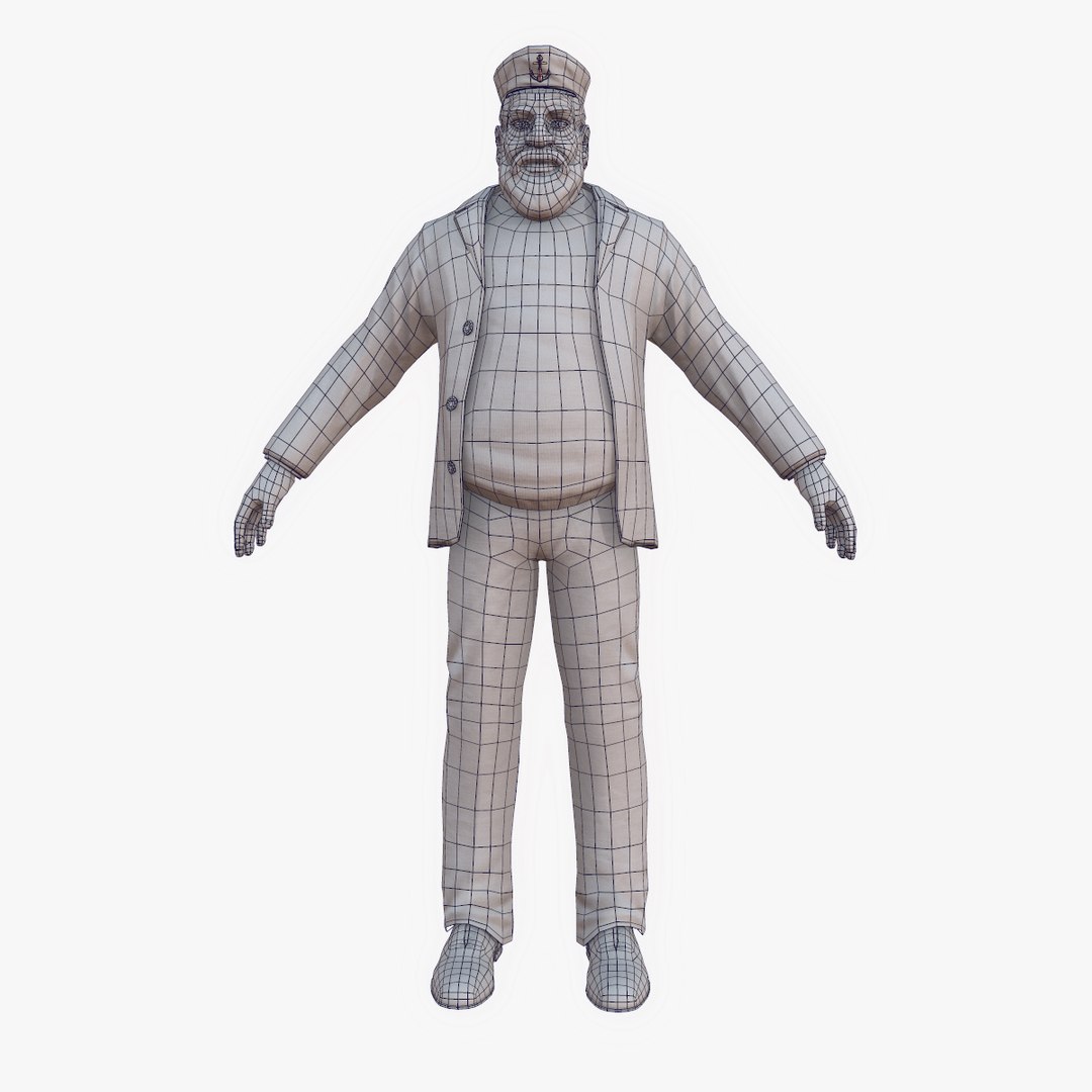 3d Pbr Captain Model