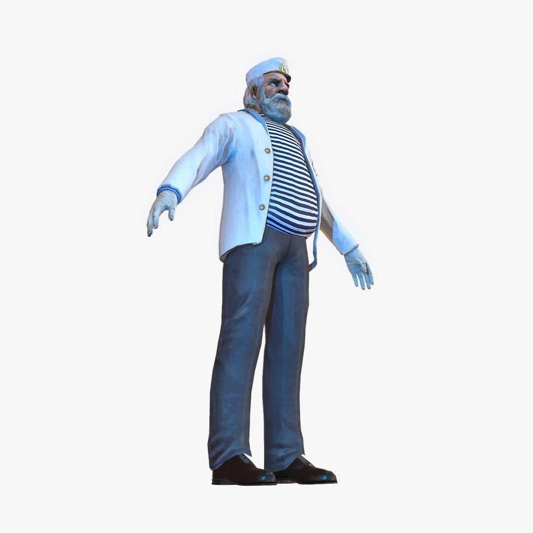 3d Pbr Captain Model