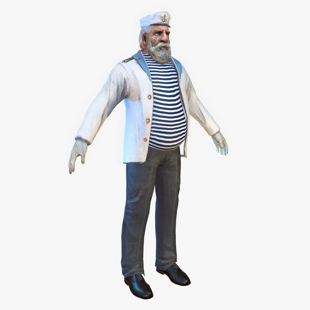 3d Pbr Captain Model