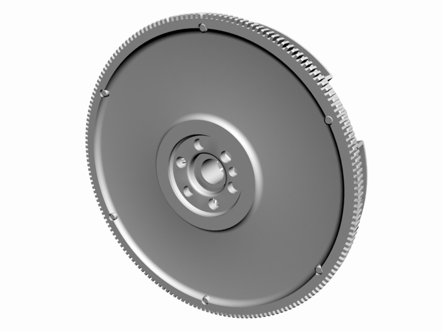 3d Model Clutch Flywheel Assembly Engine