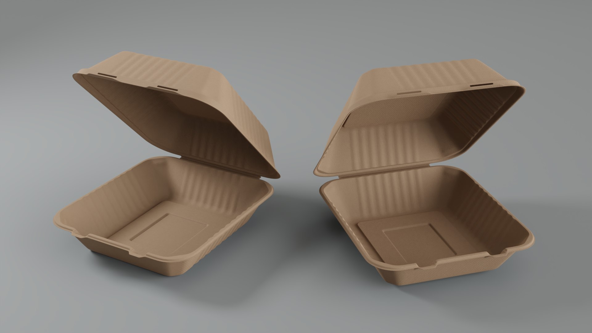 Bagasse Recyclable Pack 3D Model - TurboSquid 2152516