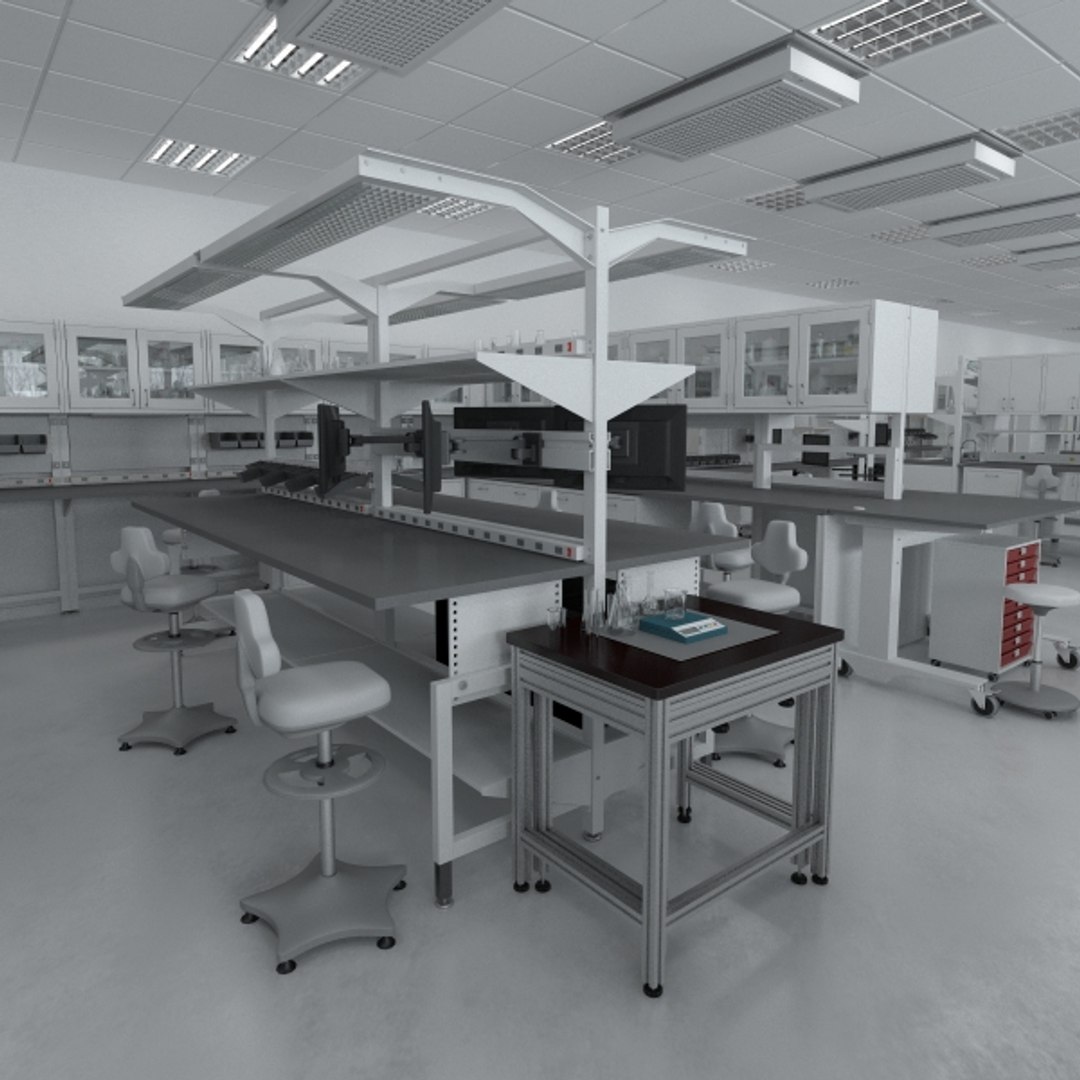 3d Scene Big Hd Laboratory