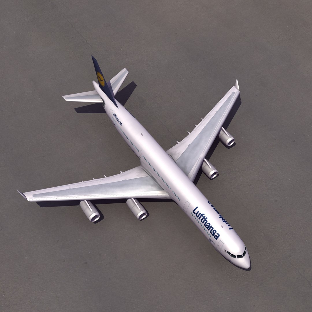 3d Airbus A340-300 Model