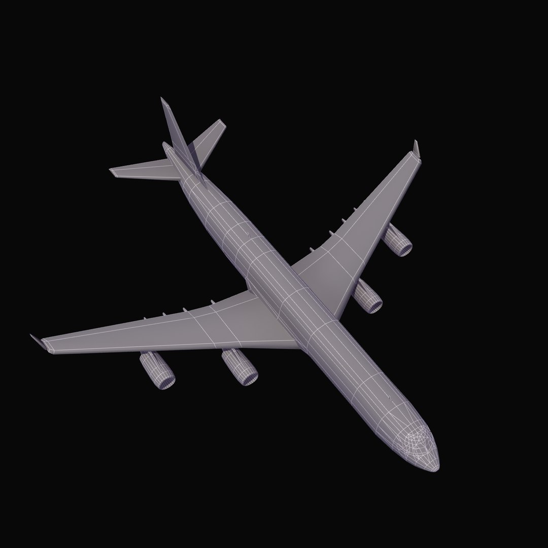 3d Airbus A340-300 Model