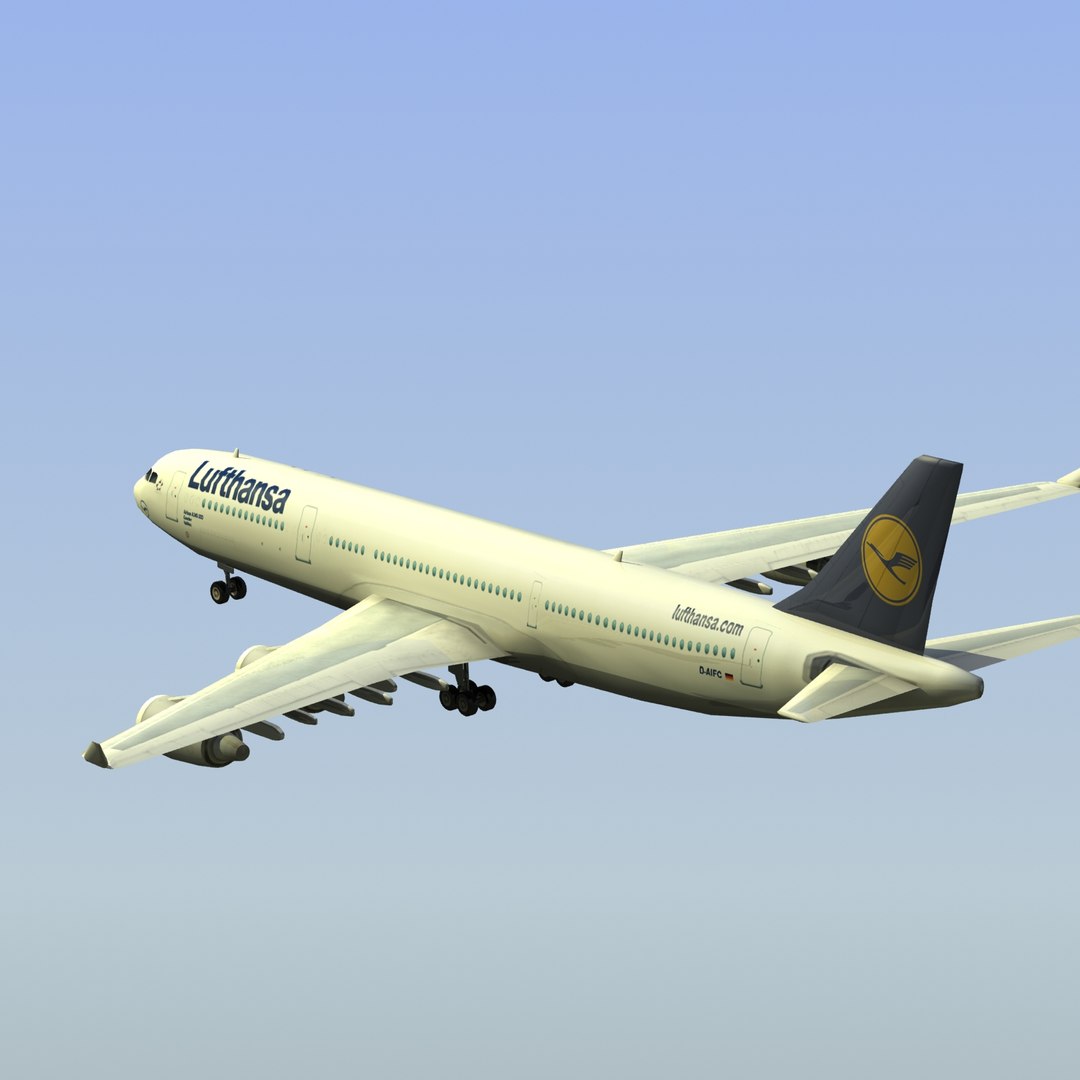 3d Airbus A340-300 Model