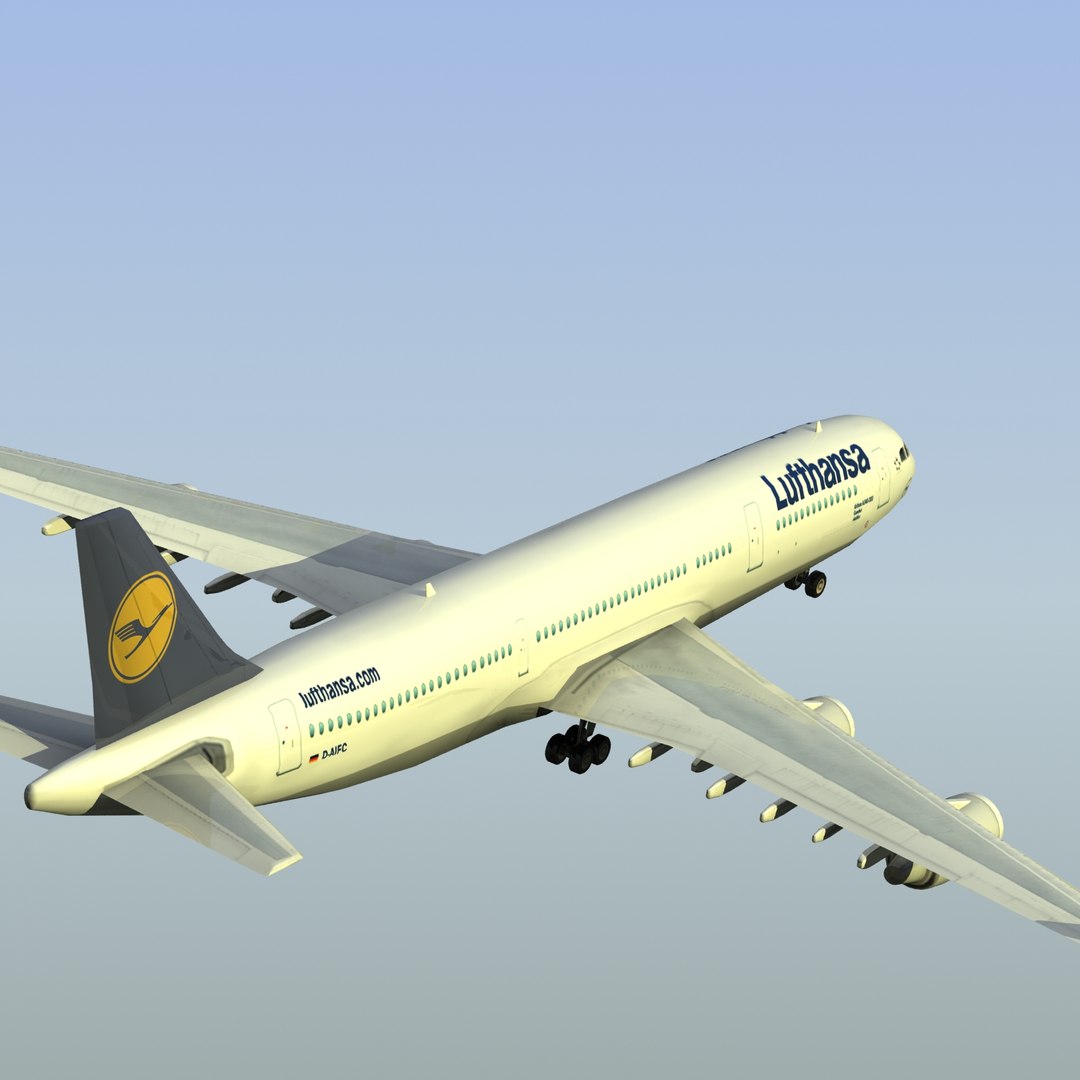 3d Airbus A340-300 Model