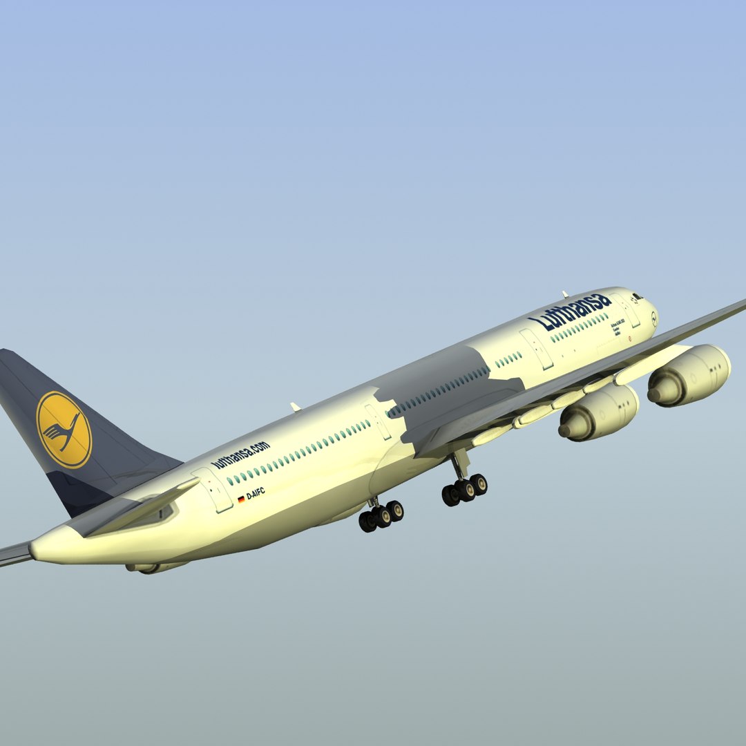 3d Airbus A340-300 Model